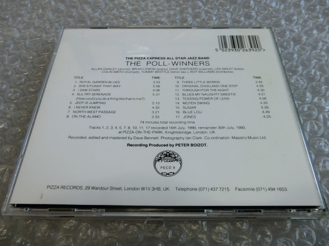 CD Pizza Allan Ganley Brian Lemon Dave Shepherd Len Skeat Colin Smith ...