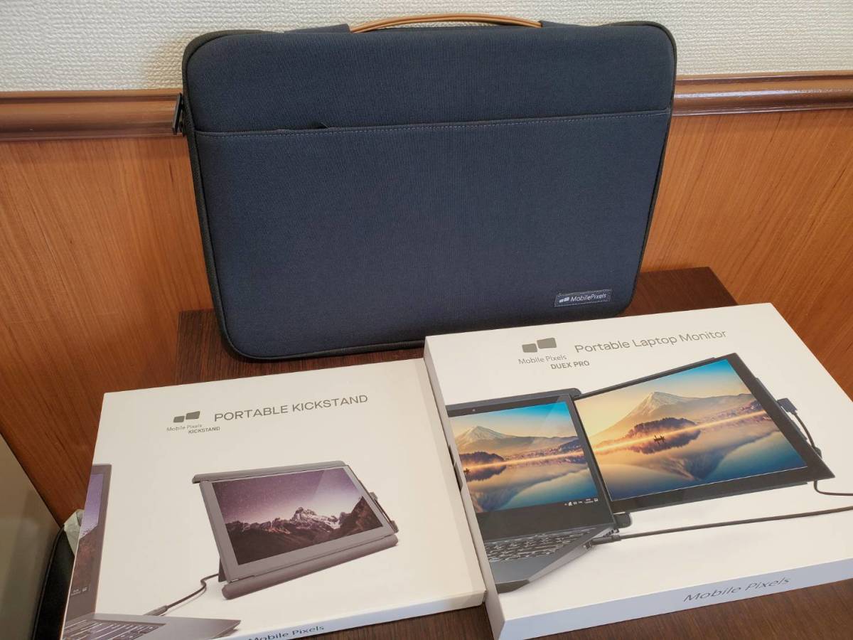 モバイルピクセル DUEX Pro 12.5"（31.75cm）フルHD IPS USB A/Type-C キックスタンド DUEX専用ケース ...