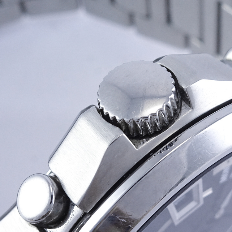 1円 セイコー SEIKO キネティック メンズ 腕時計 ウォッチ 5M54-0AA0 オートクォーツ SS ブラック 黒文字盤 デイデイト ...