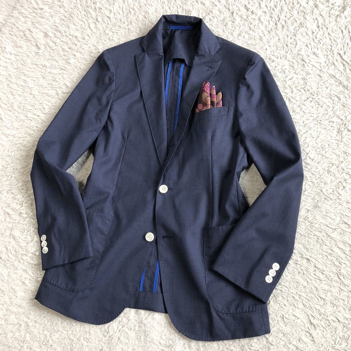 同様:高級カジュアル バーニーズニューヨーク×レダ BARNEYS NEW YORK テーラードジャケット メンズ M 段返り3釦 秋 ネイビー A41(Mサイズ)｜売買されたオークション情報 ...