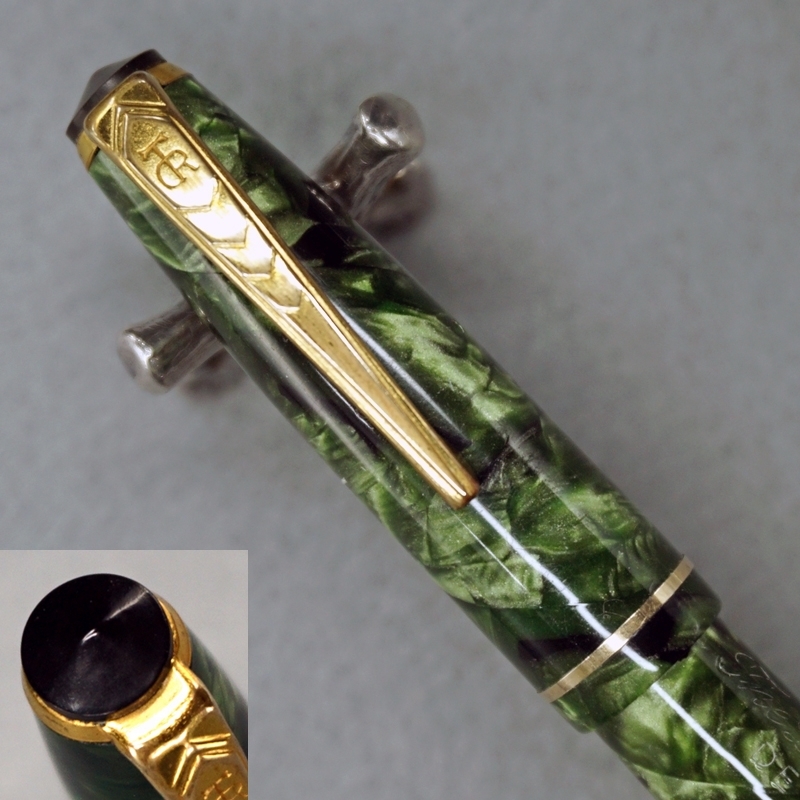 極上 デラルー/DE LA RUE The De La Rue Junior Pen 14金Bニブ レバー式 ヴィンテージ万年筆 GREAT ...