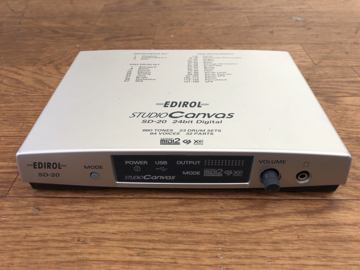 C084Y047 EDIROL SD-20 MIDI音源モジュール(音源モジュール)｜売買されたオークション情報、yahooの商品情報を ...