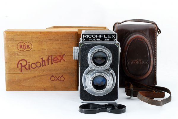 リコーフレックス Ricohflex Model ⅢB 6x6 TLR Film Camera w/ 80mm f/3.5 MADE IN ...