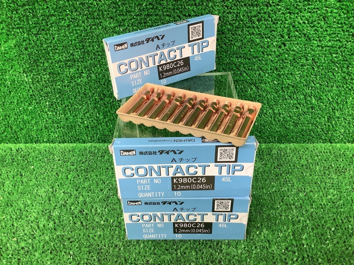 品 DAIHEN ダイヘン Aチップ 1.2mm 45L コンタクトチップ CO2/MAG 溶接用部品 K980C26 10本×3箱セット ...