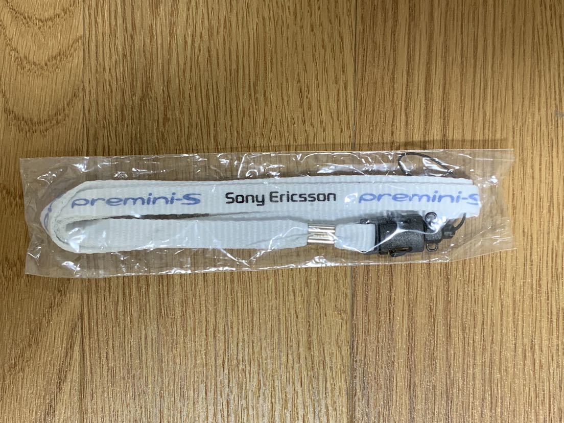 Sony Ericsson ネックストラップ premini-s ホワイト 白 ガラケー スマートフォン デジカメ 携帯電話 docomo ...