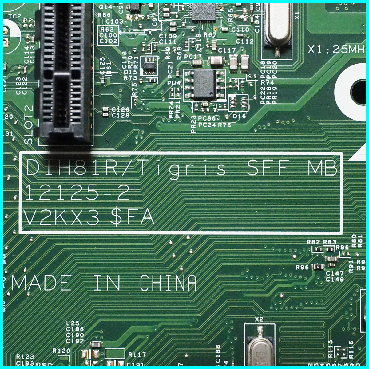 DELL OptiPlex 3020 D08S マザーボード DP/N 0WMJ54 Dell PN:V2KX3 Rev:A00 DIH81R ...