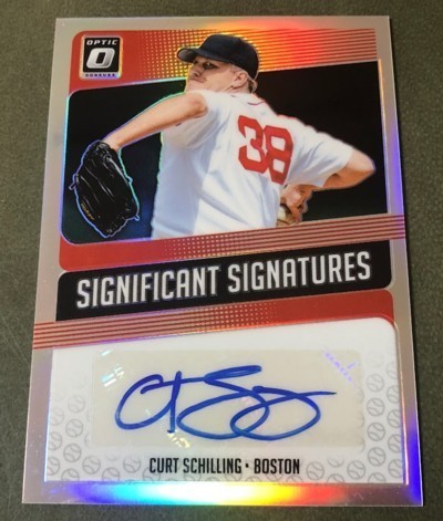2018 DONRUSS OPTIC SIGNATURE Curt Schilling Auto REFRACTOR(Donruss)｜売買さ ...
