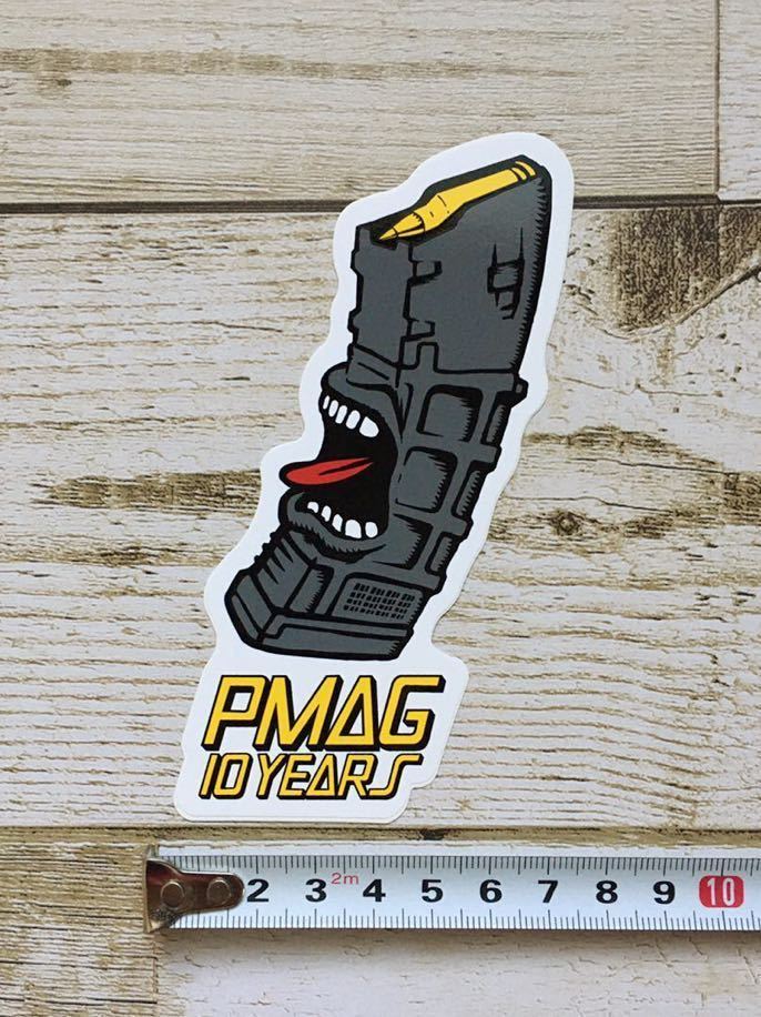 MAGPUL Sticker PMAG 10YEARS マグプル ミリタリー タクティカル アウトドア ハンティング ステッカー サバゲー ...