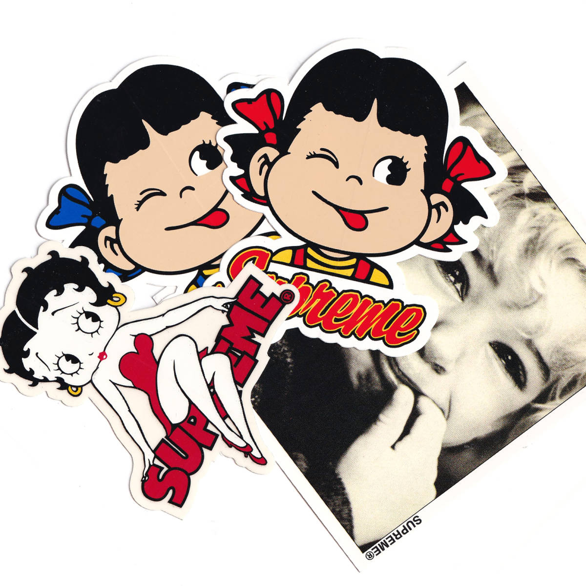 Supreme - Girls Sticker Set 4枚セット シュプリーム - ガールズ ステッカー セット 2015~2016 ...