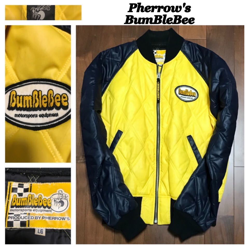 高級 Pherrow's フェローズ BumBleBee バンブルビー ワッペン付き 中綿 レーシングジャケット L(その他)｜売買されたオークション情報、yahooの商品情報をアーカイブ公開 ...