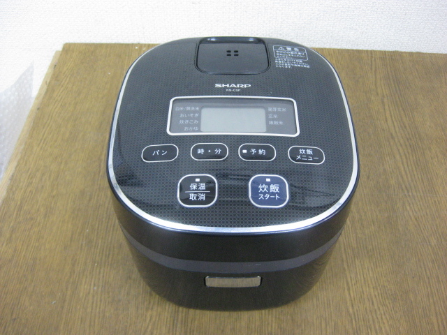 SHARP シャープ ジャー炊飯器 KS-C5F-B ブラック 3合炊き 2013年製 難あり(マイコン)｜売買されたオークション情報、yahooの商品情報をアーカイブ公開 - オークファン ...