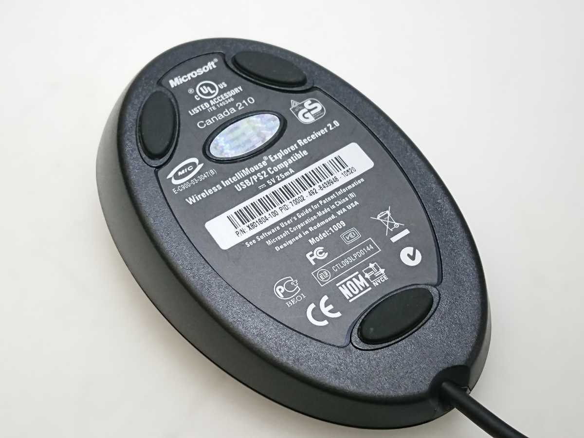 管理1129 Microsoft マイクロソフト USB/PS2 マウスレシーバー Canada210 Model:1009(その他)｜売買さ ...