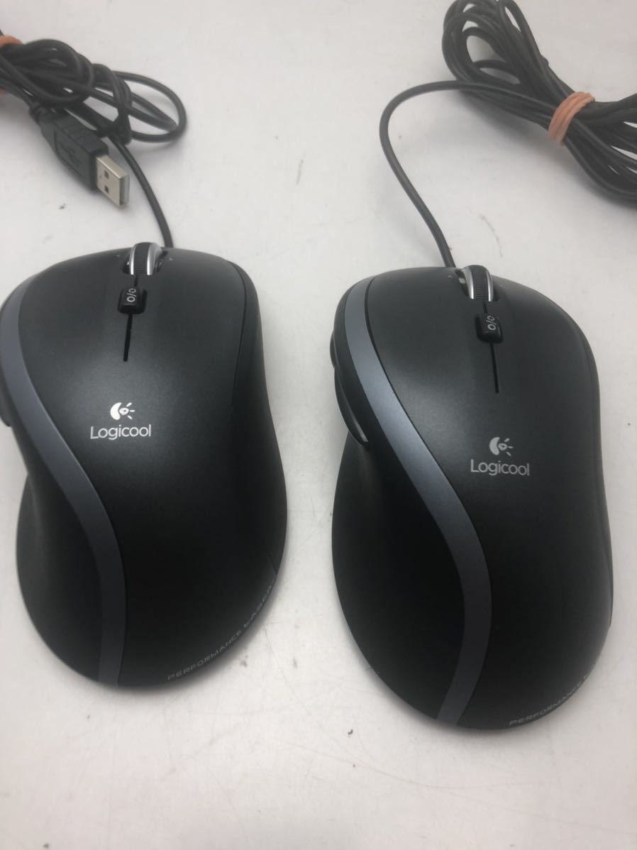 #H-1120 ロジクール M-U0007 有線マウス 2個セット USB Mouse Logicool 品/ジャンク品 通電不可(USB ...