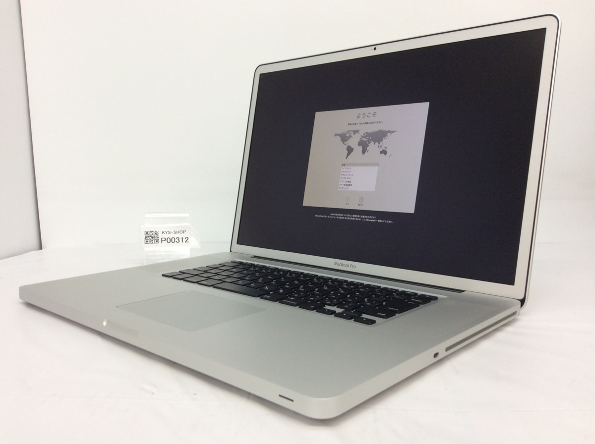 1円スタート/Apple MacBook Pro 17-inch Early 2011 A1297/Core i7 2.3GHz/750GB ...
