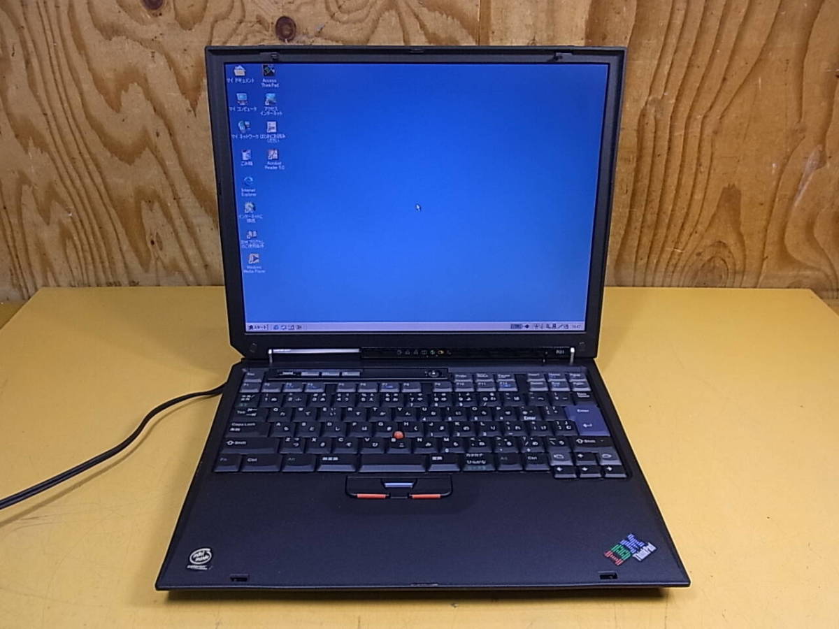 R/092 IBM 14.1型ノートパソコン ThinkPad R31 Type 2656 Windows2000 Celeron 1 ...