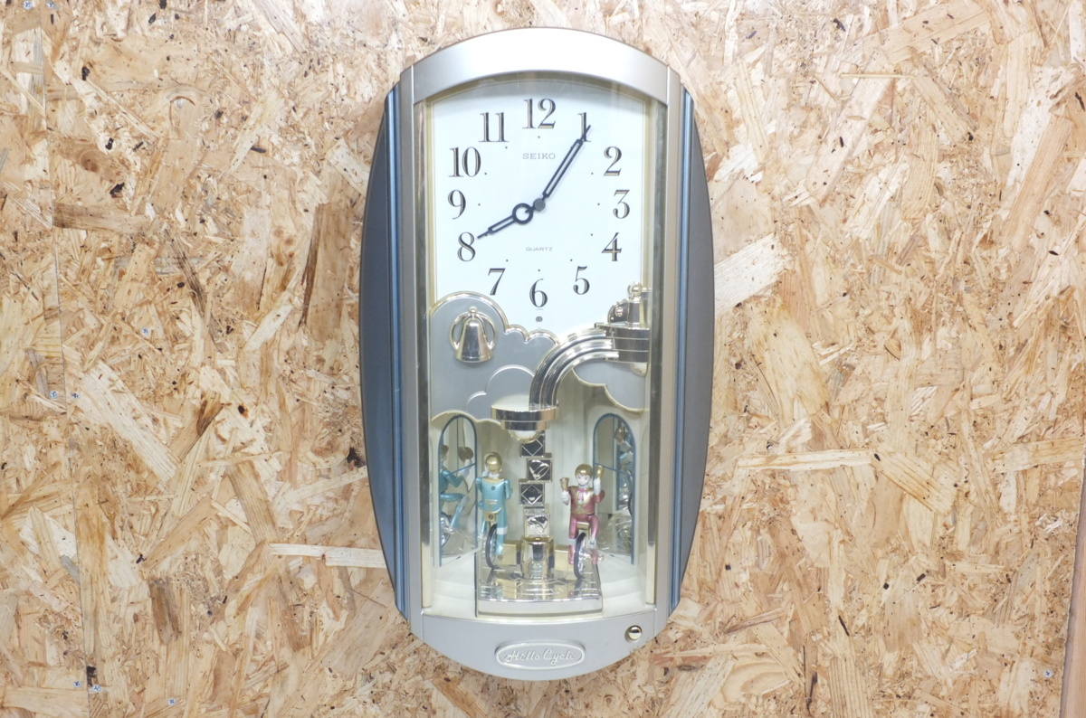 q1969 SEIKO セイコー からくり時計 HELLO CYCLE 掛け時計 RE533L クォーツ 格安スタート(一般)｜売買された ...