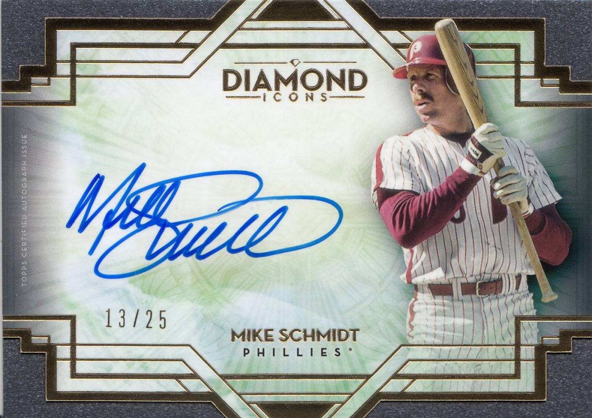MIKE SCHMIDT 25枚限定 2021 TOPPS DIAMOND ICONS 直筆サイン/直書き AUTOGRAPH(Topps ...