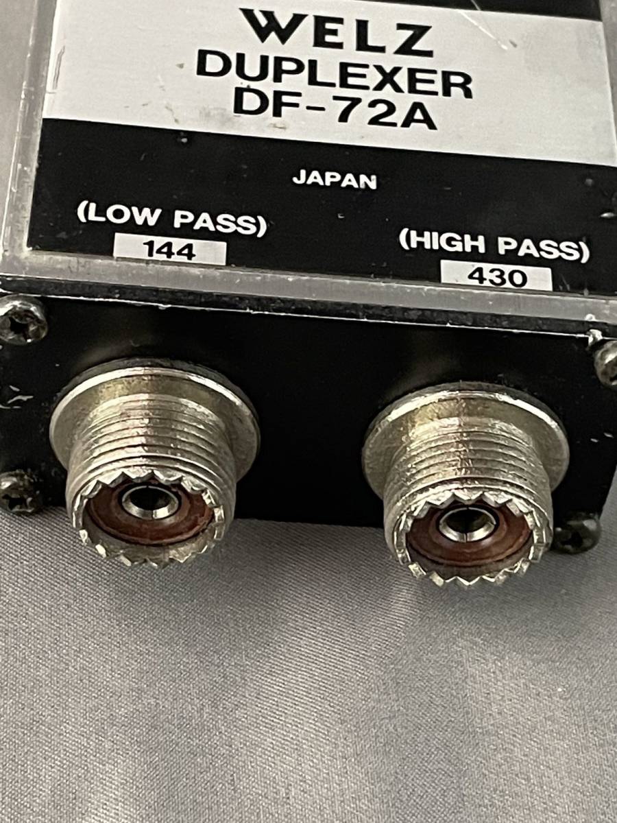 WELZ DUPLEXER DF-72A デュープレクサー 144/430MHz用 長期保管品(アンテナ)｜売買されたオークション情報、yahooの商品情報をアーカイブ公開 - オークファン ...