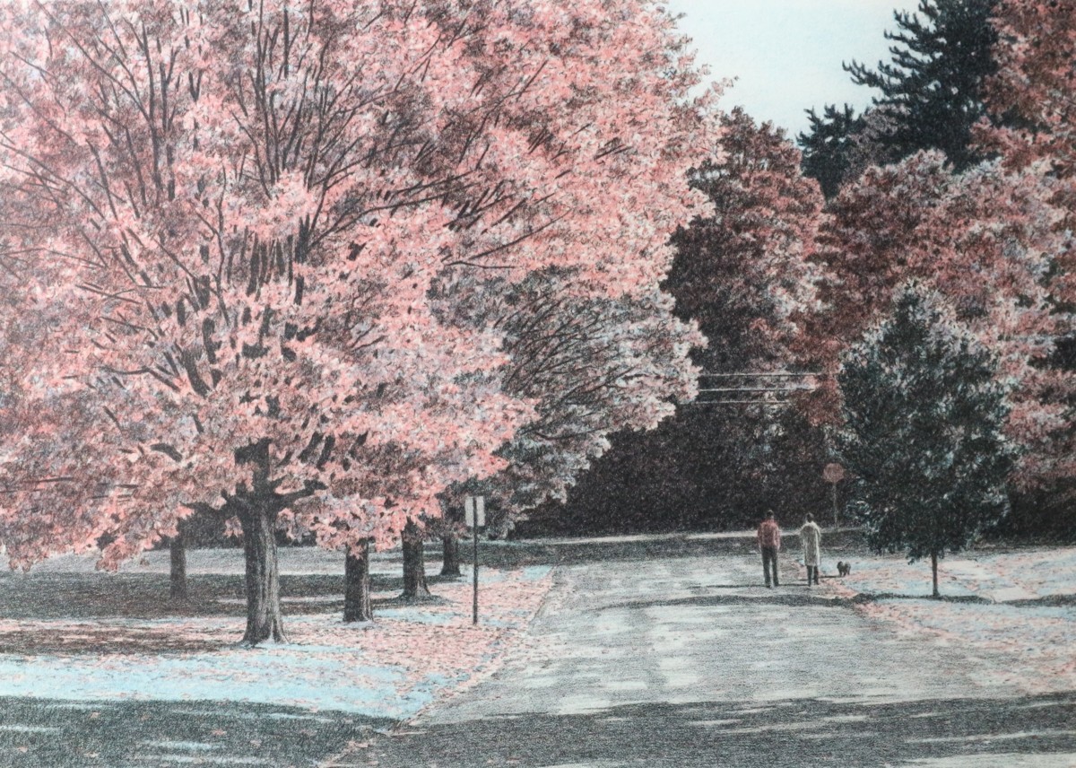 カール ホフナー October リトグラフ 74/130 額装品 / Carl Hoffner Lithograph(石版画、リトグラフ ...