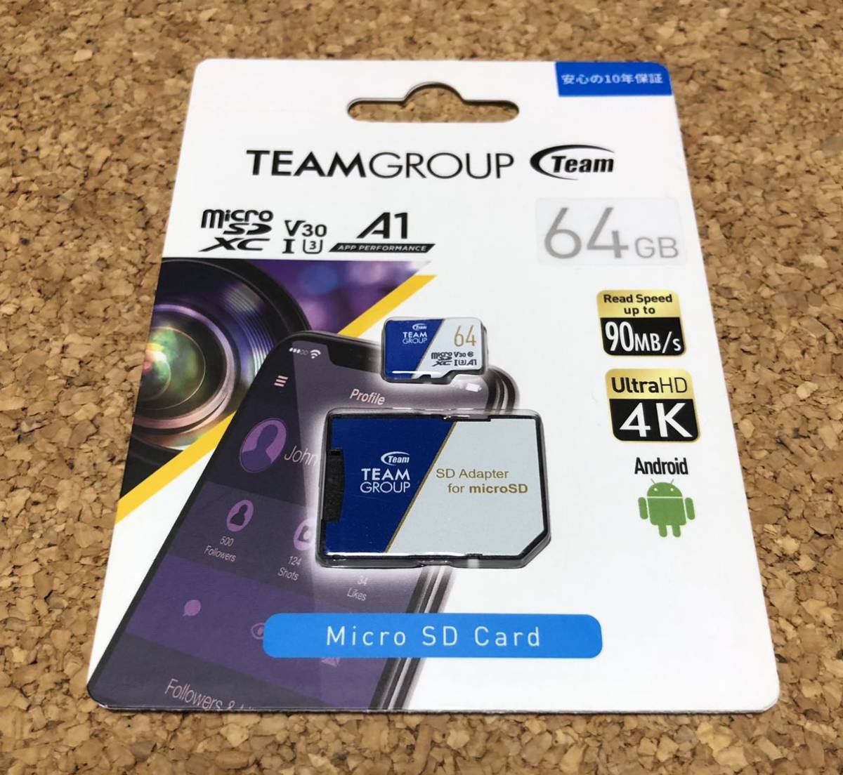 TEAM GROUP 64GB マイクロSDカード MICRO SD CARD 90MB/s ultra HD4k(アクセサリー)｜売買された ...