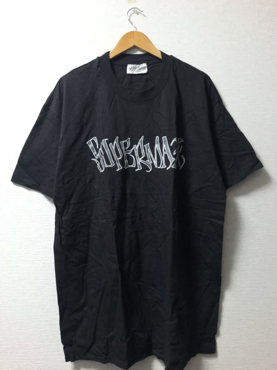 SUPERMAX CLOTHING XL ブラック系プリントTシャツ ロゴTシャツ CITY OF ANGELS スーパーマックス SM(文字 ...