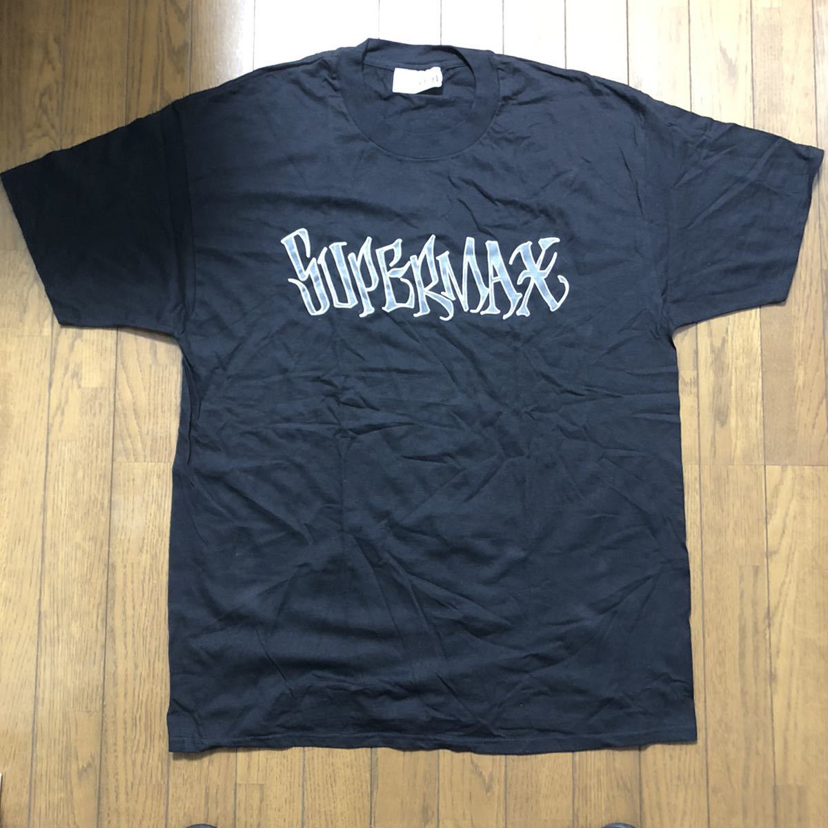 SUPERMAX CLOTHING XL ブラック系プリントTシャツ ロゴTシャツ CITY OF ANGELS スーパーマックス SM(文字 ...