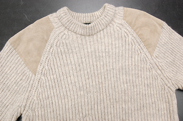 本物の銘品 英国製 ウーリーバック WOOLYBACK 肉厚ブリティッシュウール 牛革レザーパッチ付 本格コマンドニットセーター/パークレンジャー(Lサイズ)｜売買されたオークション情報 ...