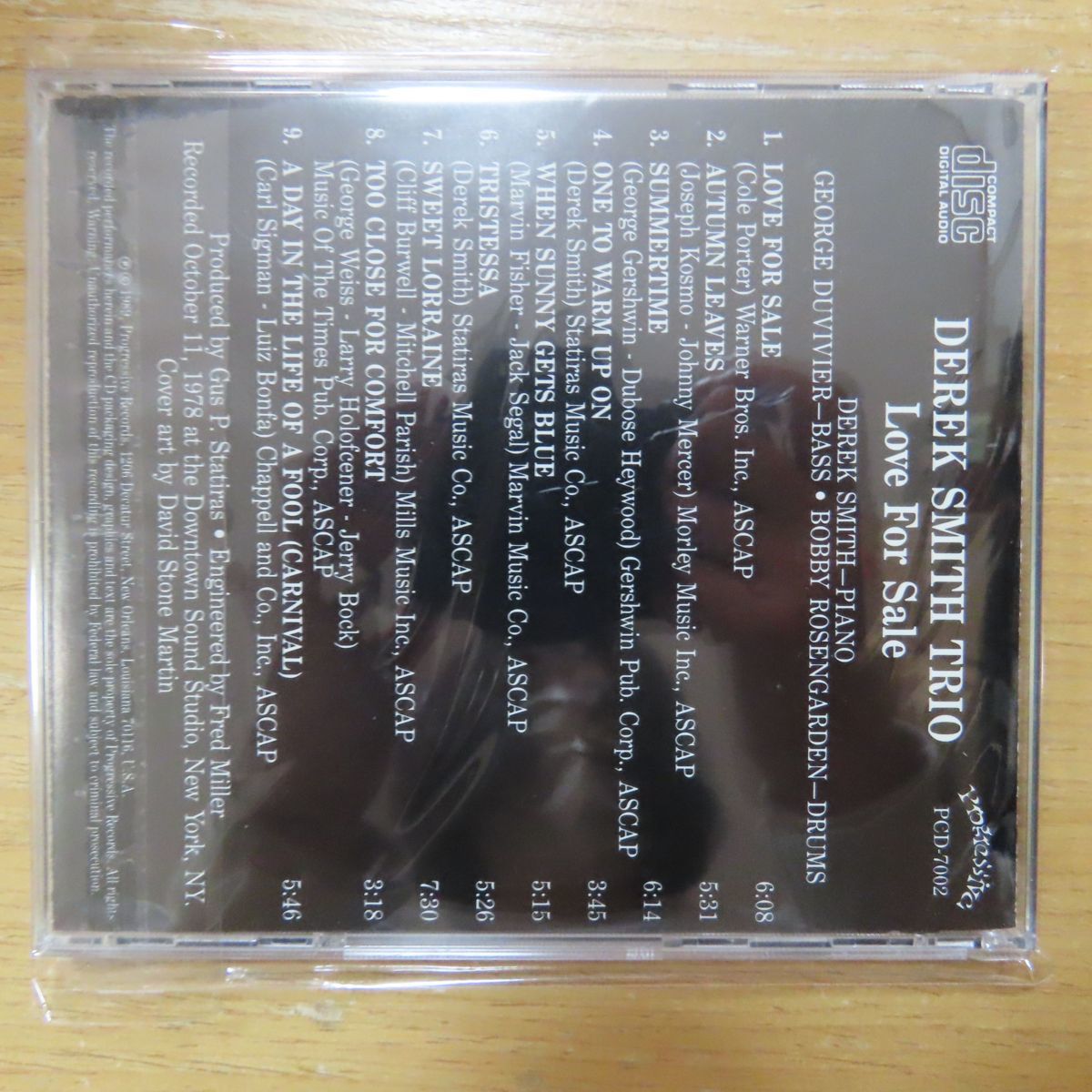 41010438; CD DEREK SMITH TRIO / LOVE FOR SALE PCD-7002(ジャズ一般)｜売買されたオークション情報、yahooの商品情報をアーカイブ公開 ...