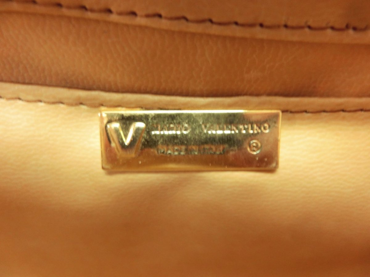 N-1722 MARIO VALENTINO マリオバレンチノ ラタン 籐製 2way ショルダー クラッチバッグ ヴィンテージ ゴールド系 ...