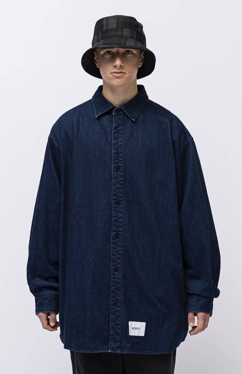 WTAPS 21 AW LP / LS / COTTON. DENIM INDIGO S(長袖シャツ)｜売買されたオークション情報、yahooの商品情報をアーカイブ公開 - オークファン ...