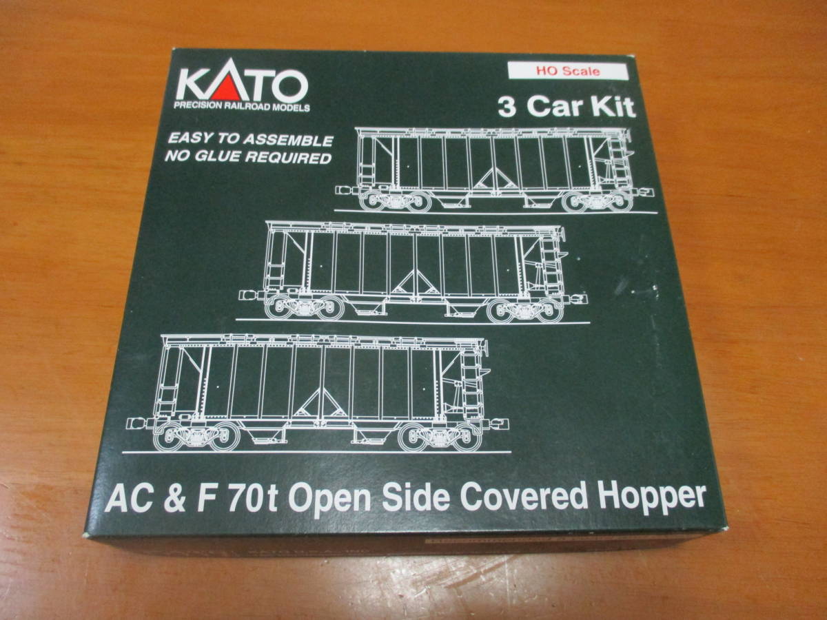 KATO AC & F 70t Open Side Covered Hopper Monon 組立キット 未組立 オープンサイドカバード ...