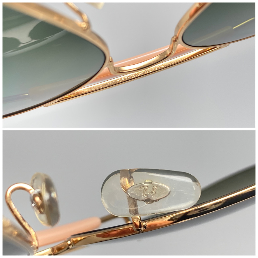 偏光レンズ RAY-BANレイバン アウトドアーズマンRB3407 001/58 Goldゴールド/グリーンポラライズド 58mm ...