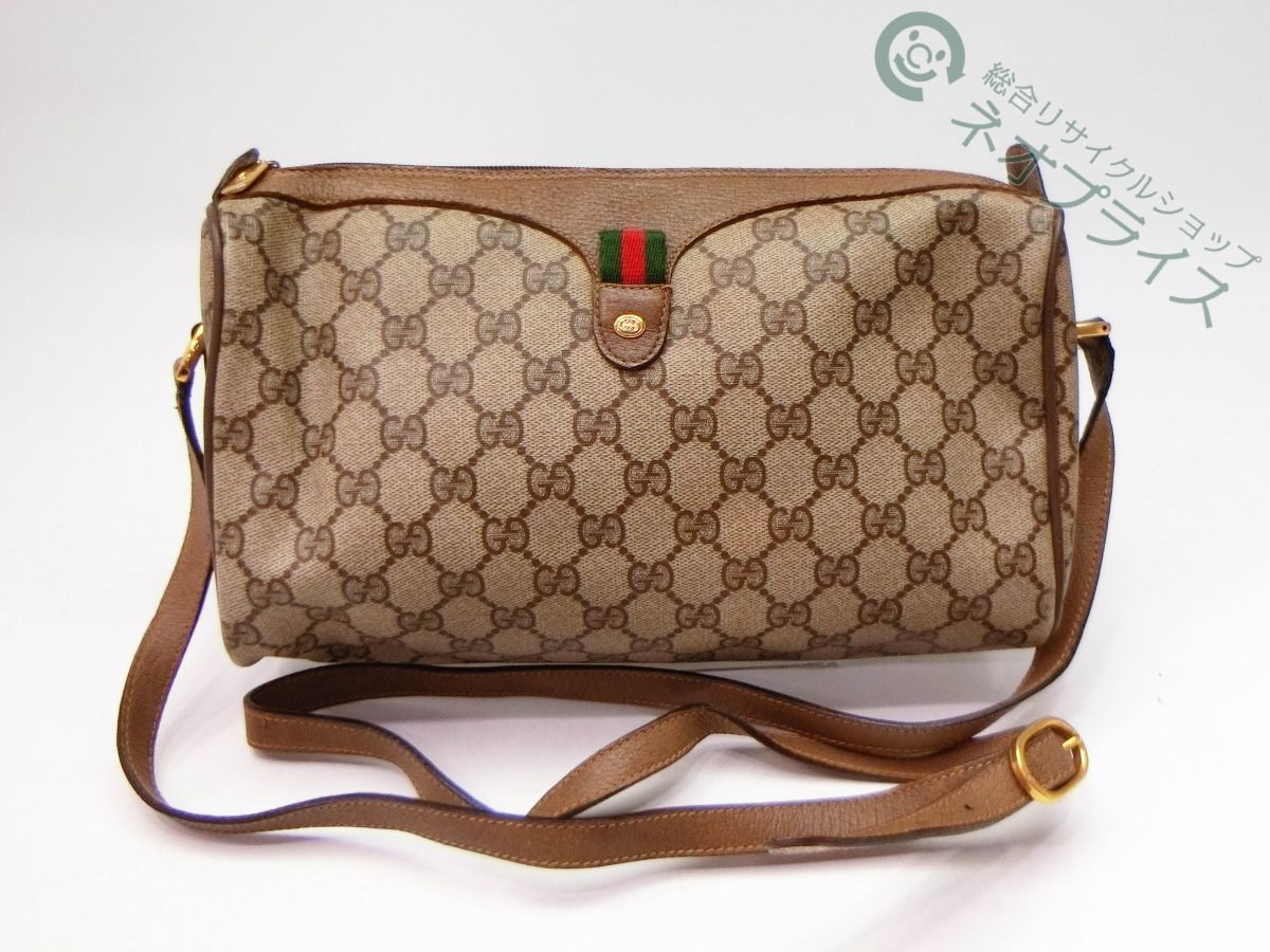 N1488 GUCCI グッチ GG PVC シェリー ショルダー バッグ(かばん、バッグ)｜売買されたオークション情報、yahooの商品情報 ...
