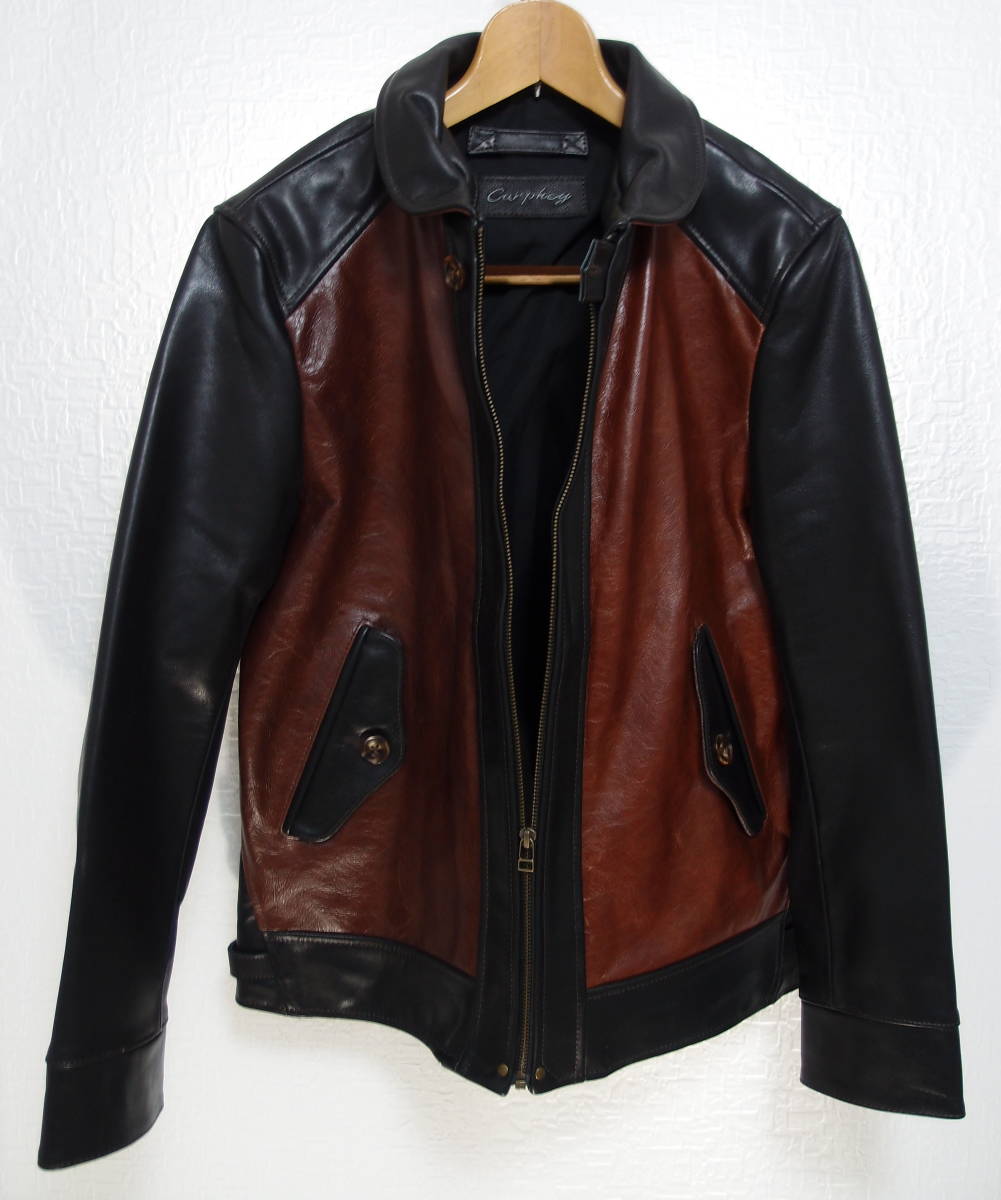 Curphey UABONI レザージャケット サイズ48 M 牛革(Mサイズ)｜売買されたオークション情報、yahooの商品情報をアーカイブ ...
