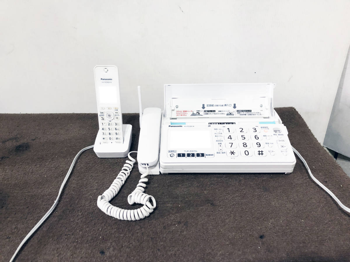 Panasonic KX-PZ200DL パナソニック FAX おたっくす 電話機 子機付 充電台 KX-PZ200DL T820 ...