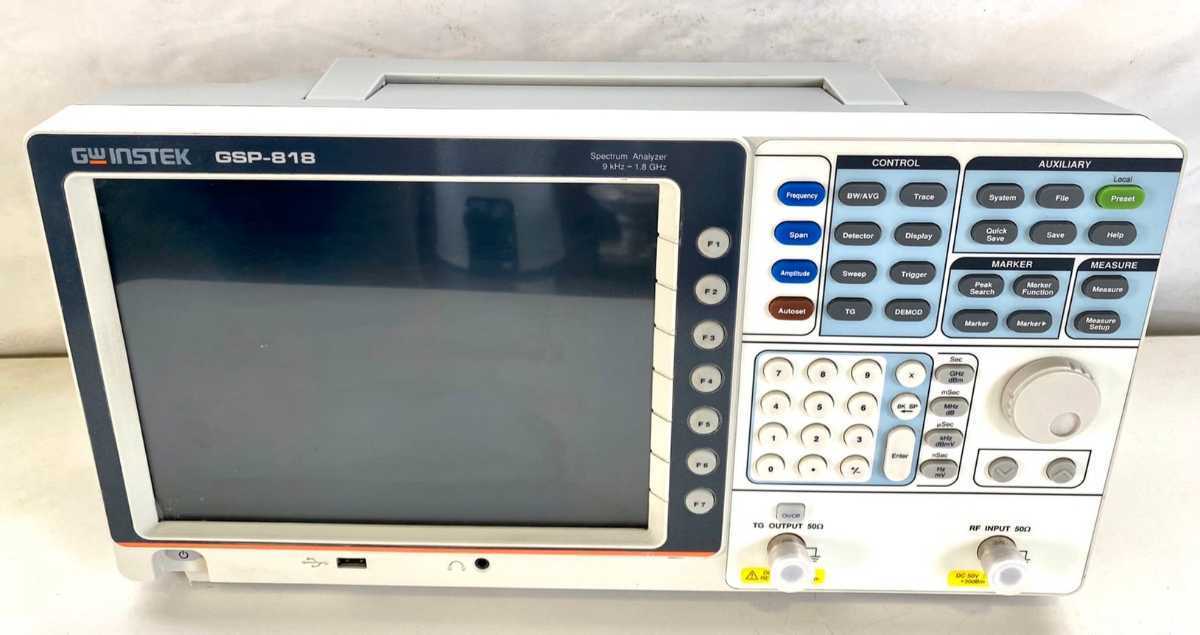 T168 GWINSTEK テクシオ テクノロジー Spectrum Analyzer スペクトラムアナライザ GSP-818 電気計測器 ...