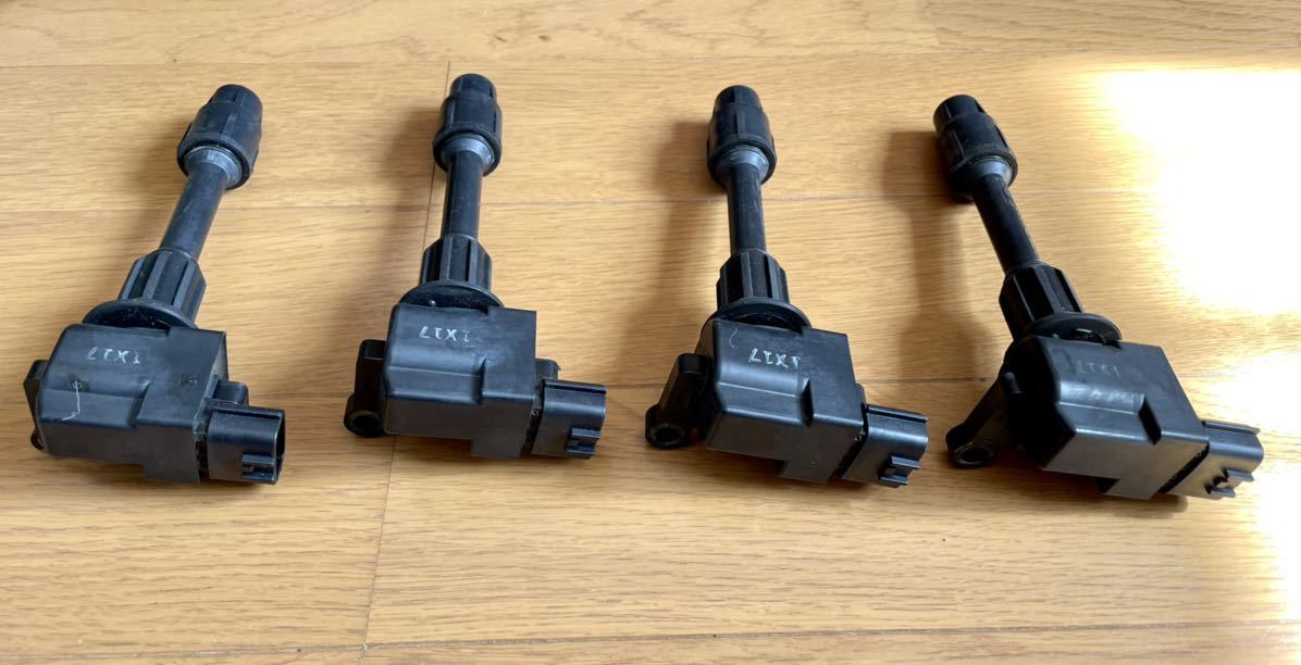実働品 S15 シルビア 純正 イグニッションコイル 4本セット 22448-91f00 S14 後期 SR20DET(エンジン部品)｜売買さ ...