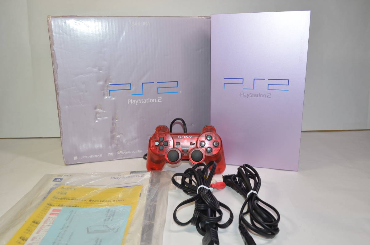 極上 動作良好 PS2 本体 scph50000 sakura さくら ピンク pink 厚型 初期型 プレステ2(本体)｜売買された ...