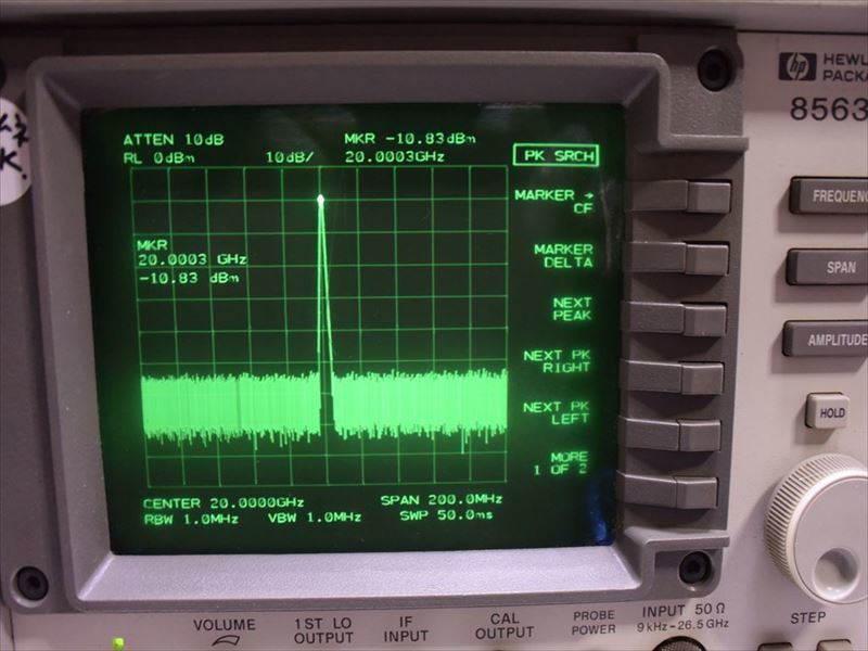 HP 8563E SPECTRUM ANALYZER 9 kHz - 26.5 GHz Opt 026 の 品 ①(その他)｜売買された ...