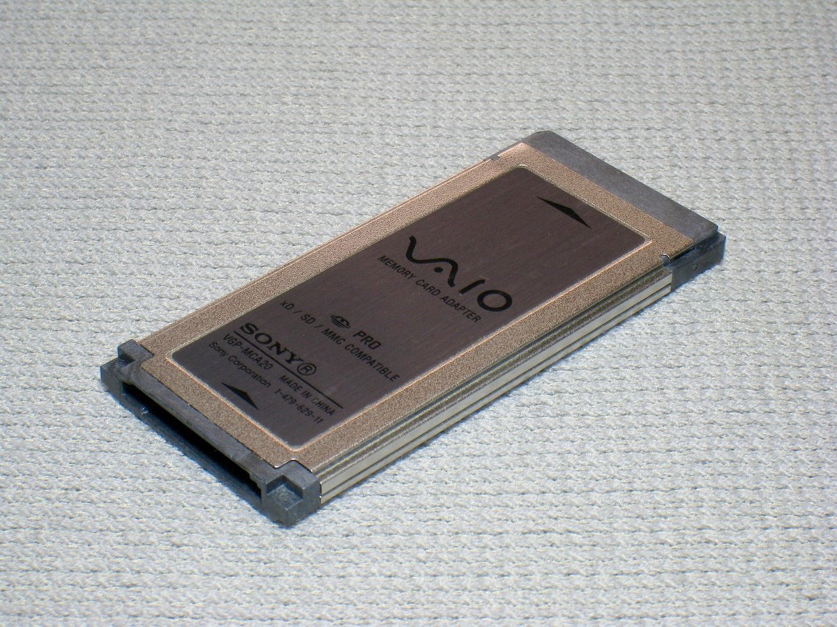 SONY メモリーカードアダプター VGP-MCA20 ExpressCard/34(PCカードタイプ)｜売買されたオークション情報 ...