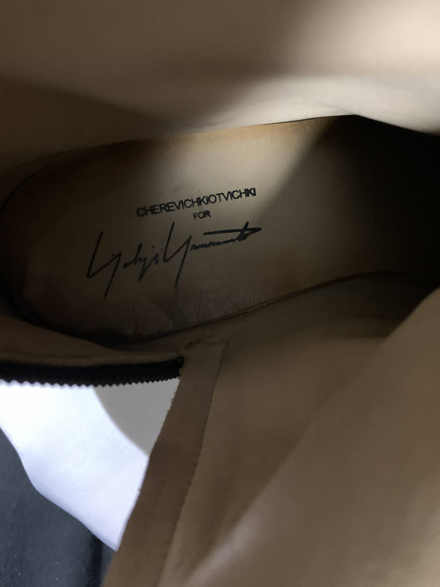 20AW yohji yamamoto×CHEREVICHKIOTVICHKI ITALIAN SMOOTH LEATHER MOOK-UP ...