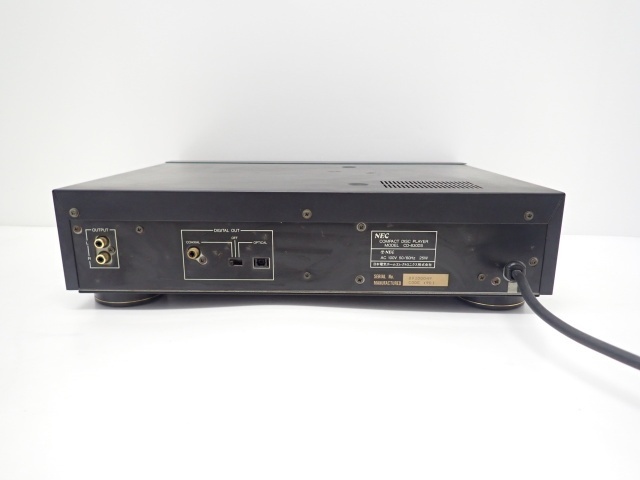 NEC CD-830DS CDプレーヤー デジタルサーボ回路採用 I/Vアンプ内蔵光ピックアップ搭載 エヌイーシー リモコン/説明書付 ...