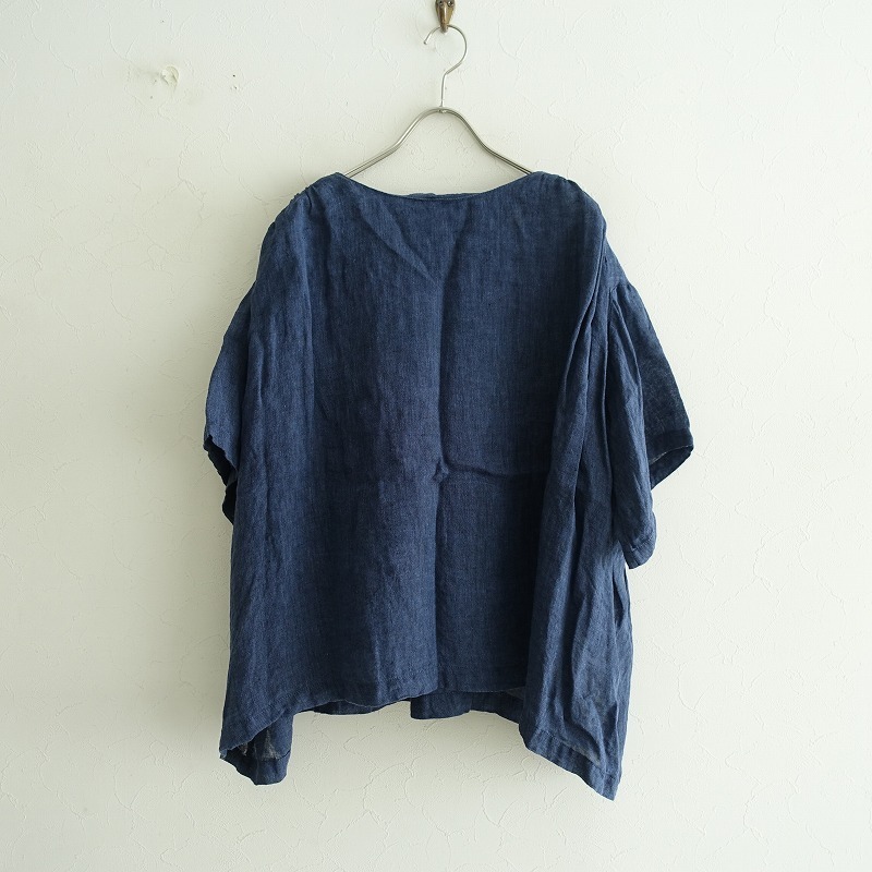 ゼロハチマブ 08 Mab リネンブラウス F麻ネイビープルオーバートップス0322 50D22(Mサイズ)｜売買されたオークション情報 ...