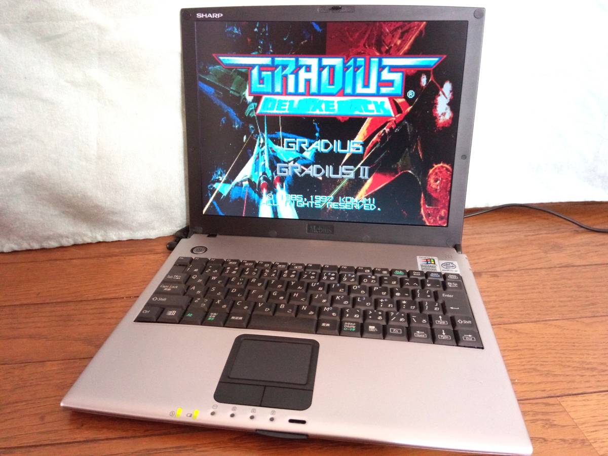 自宅をレトロゲーセンに /WindowsMe SHARP Mebius Muramasa PC-MT1-H1/アダプター付/Windows95 Windows98 互換/(12インチ～)｜売買 ...