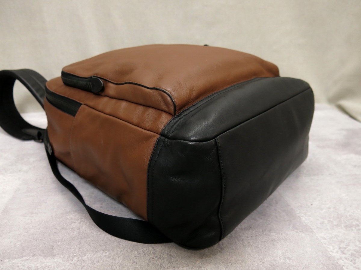 超 COACH コーチ 89939 グラハム バックパック スムース レザー 本革 リュック サック キャメル 茶 黒 バイカラー A4 Js2564(男性用)｜売買されたオークション情報 ...
