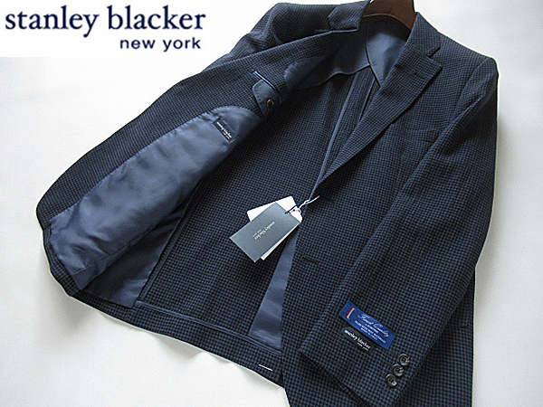 春夏 日本製生地 スタンリー ブラッカー stanley blacker new york 高級 チェック柄 ウールジャケット BB6 ネイビー(XLサイズ以上)｜売買されたオークション情報 ...