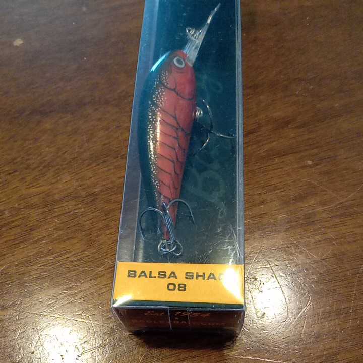 Bagley Balsa Shad Crankbait 08 Red Crawdad 5/8 バグリー バルサ シャッドクランクベイト ② ...