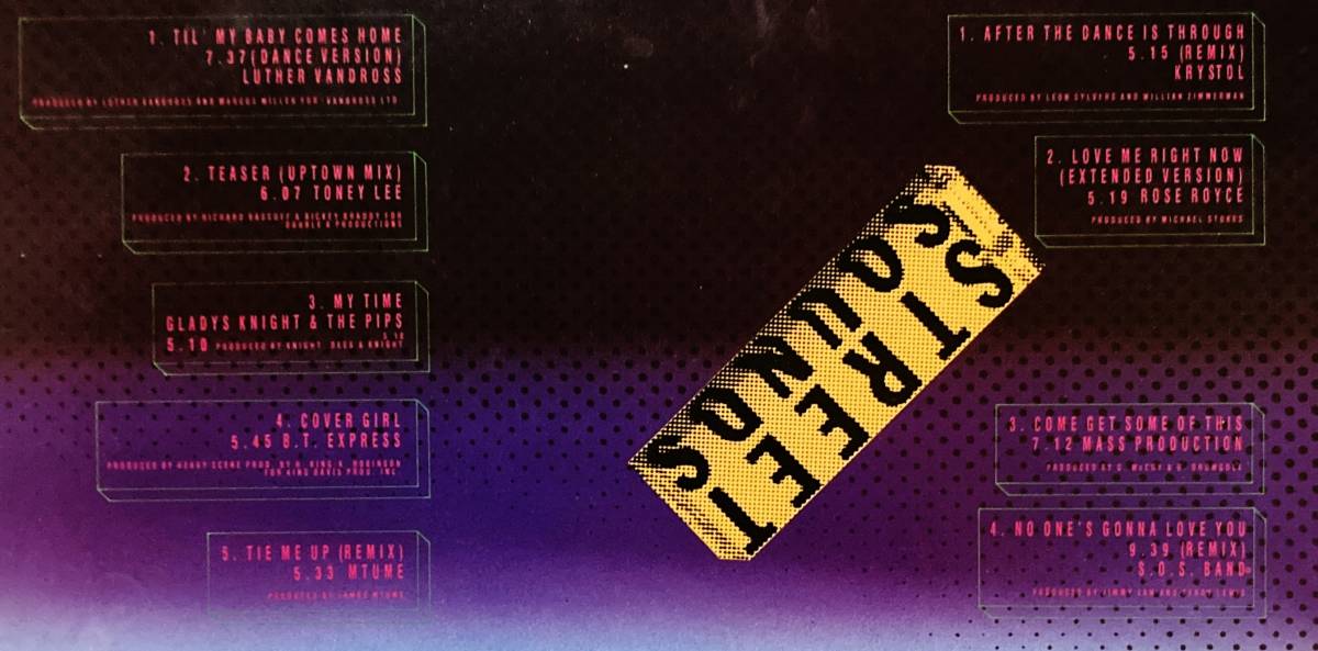 V.A/全てLONG VER STREET SOUNDS EDITION LUTHER VANDROSS MASS PRODUCTION ...