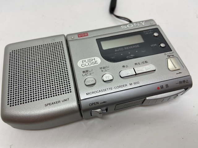 訳あり大特価 SONY ソニー M-950 マイクロカセットレコーダー 通電OK #0018a(録音、再生)｜売買されたオークション情報 ...