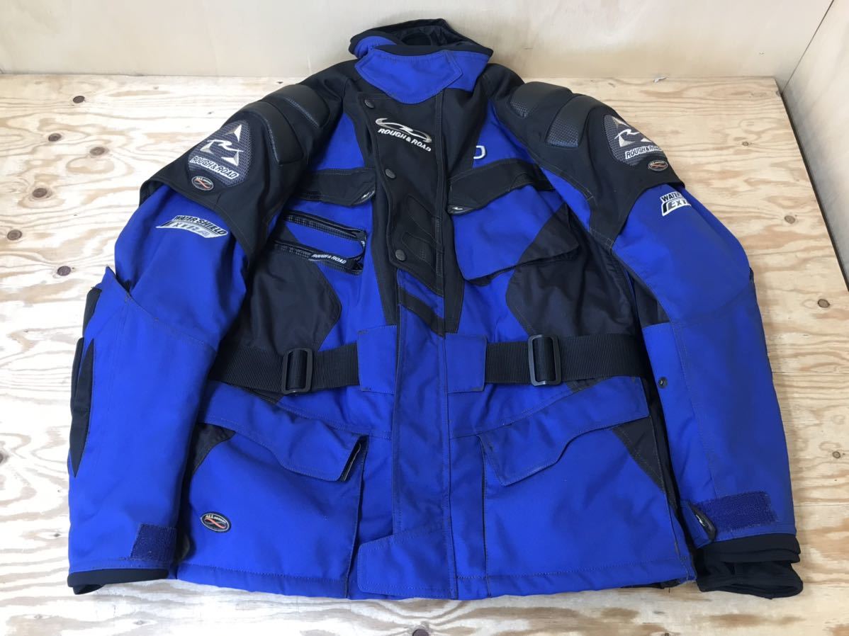 mK 100 ラフアンドロード ROUGH&ROAD バイク ウェア ジャケット LL ARMORTEX ブルー×ブラック 汚れあり 現状品(その他)｜売買されたオークション情報、yahooの ...